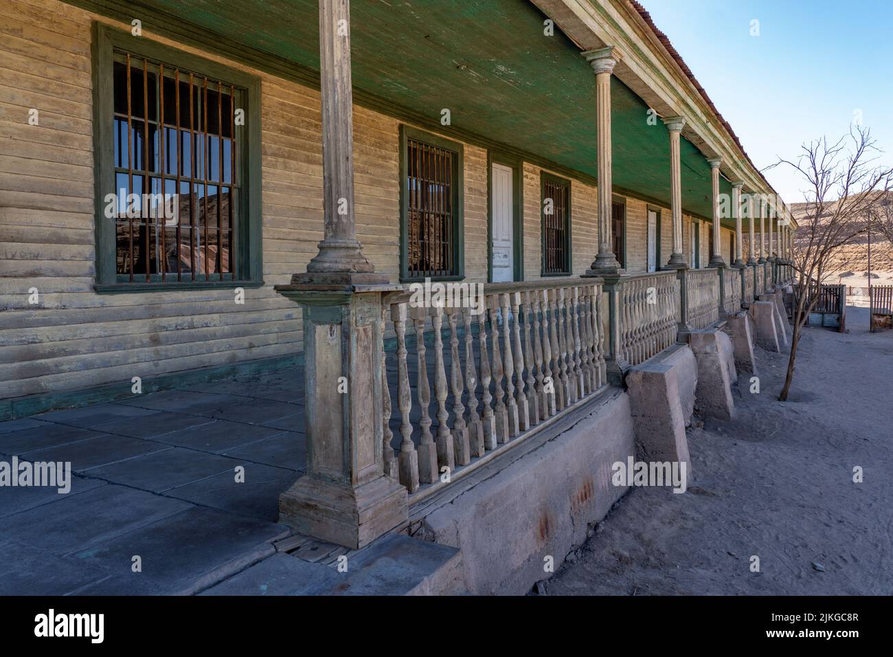 Company offices in the former saltpeter company town of Humberstone ...