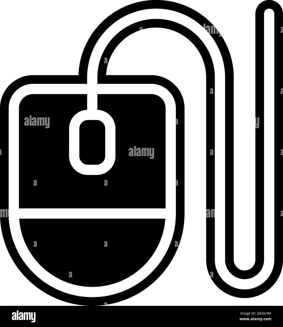 computer mouse icon black vector illustration Stock Vector Image & Art ...