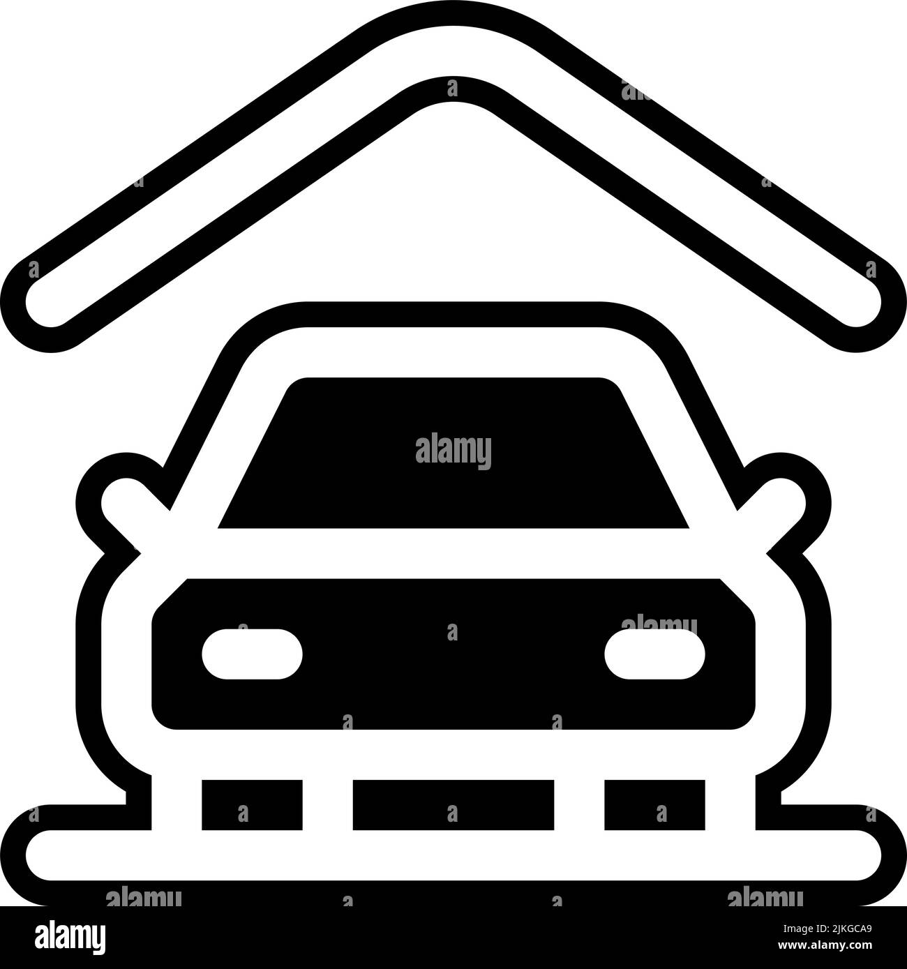 garages icon black vector illustration Stock Vector Image & Art - Alamy