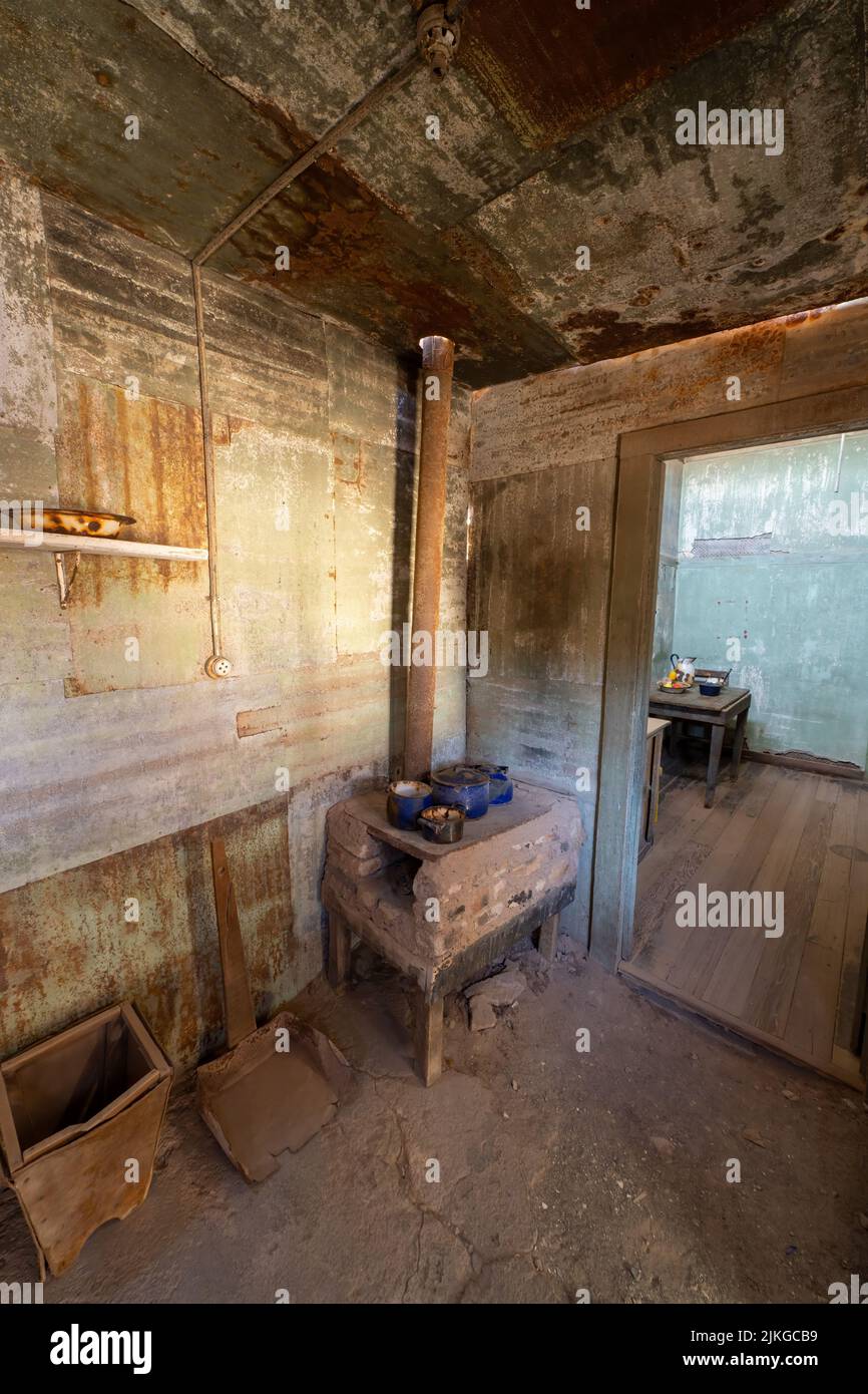 Typical employee housing in the former saltpeter company town of ...