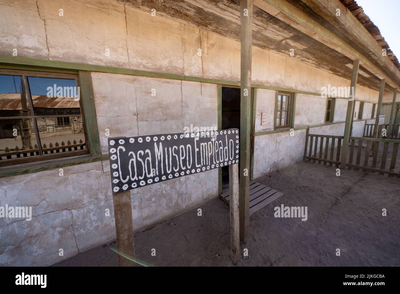 Typical employee housing in the former saltpeter company town of ...