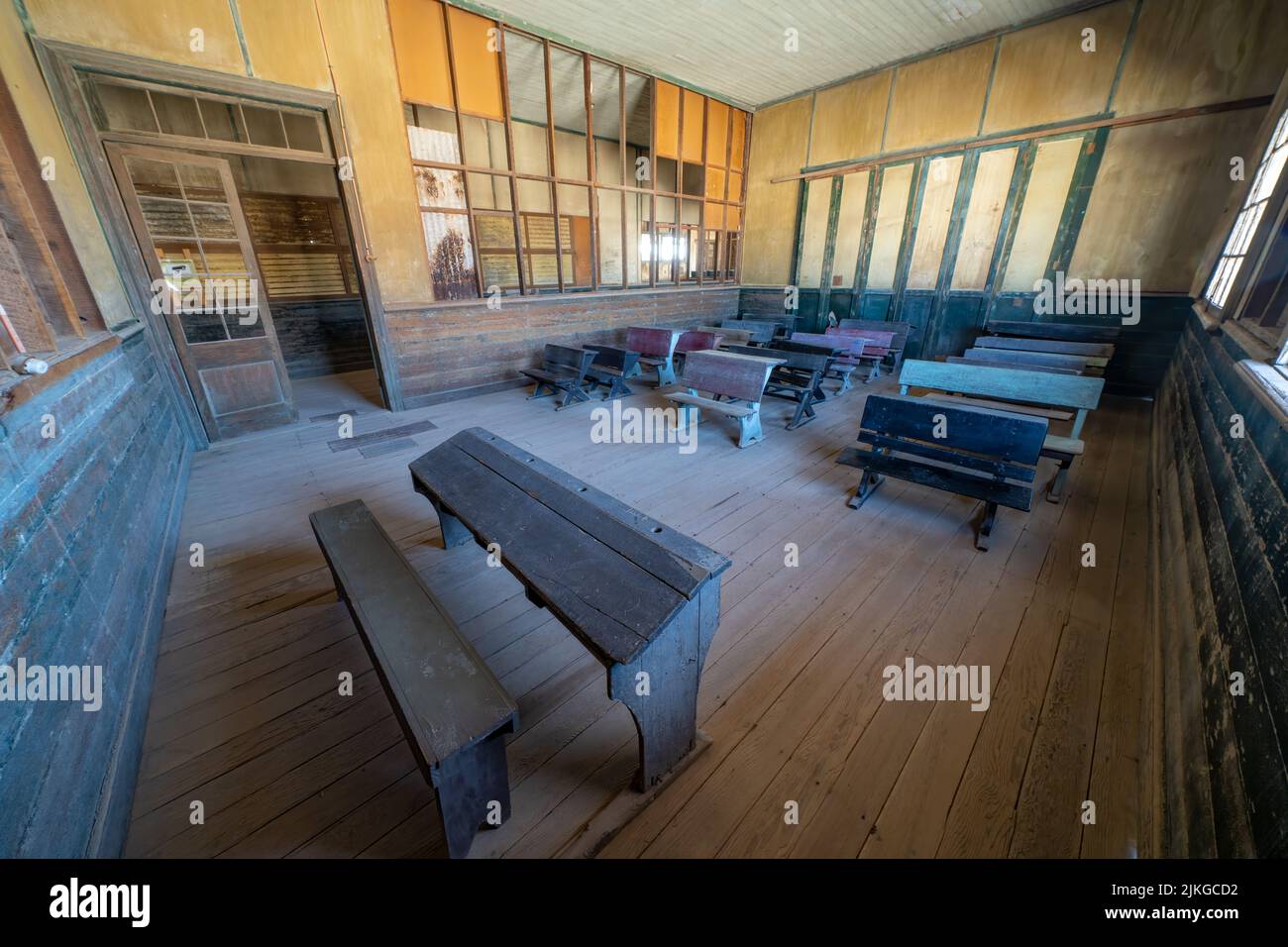 The primary school in the former saltpeter company town of Humberstone ...