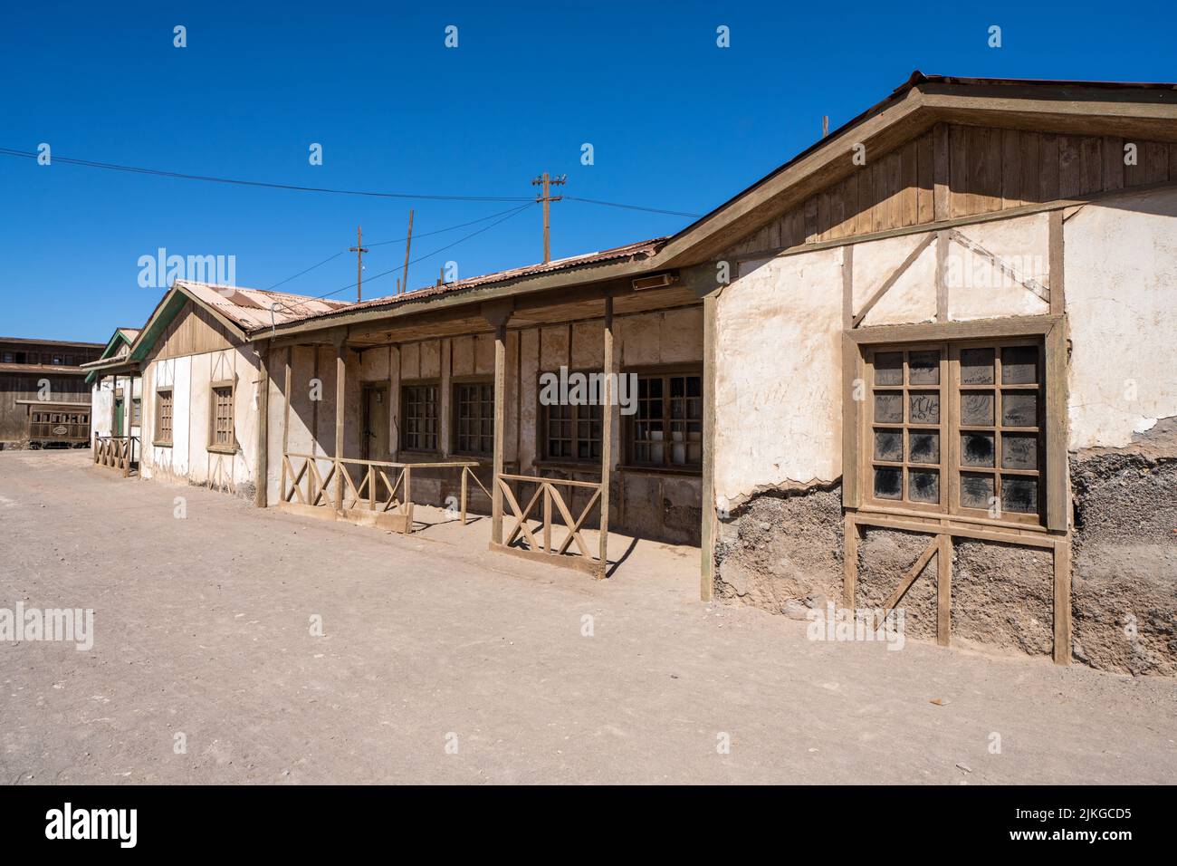 Typical employee housing in the former saltpeter company town of ...