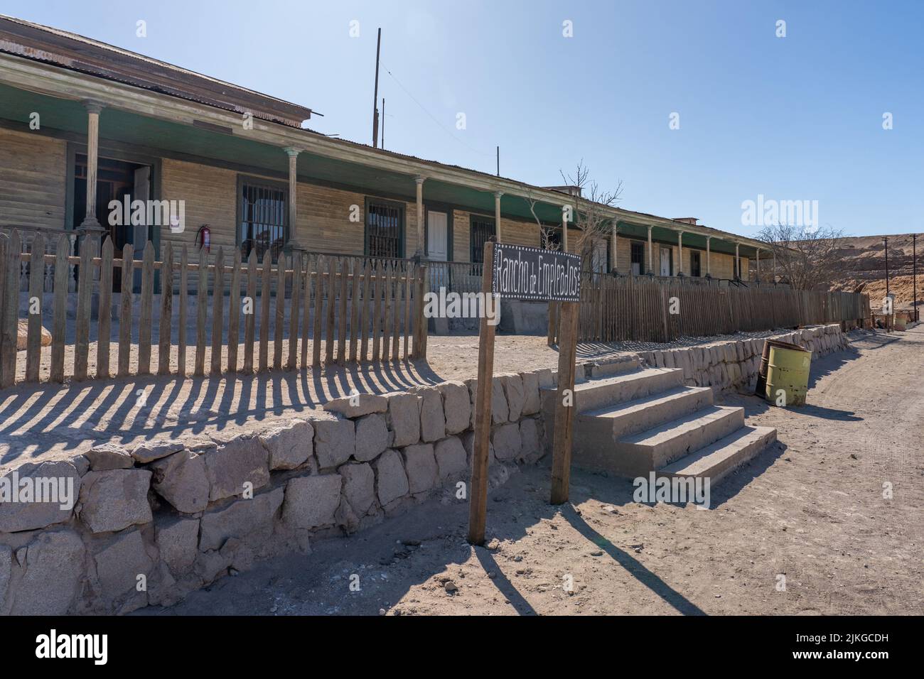 Company offices in the former saltpeter company town of Humberstone ...