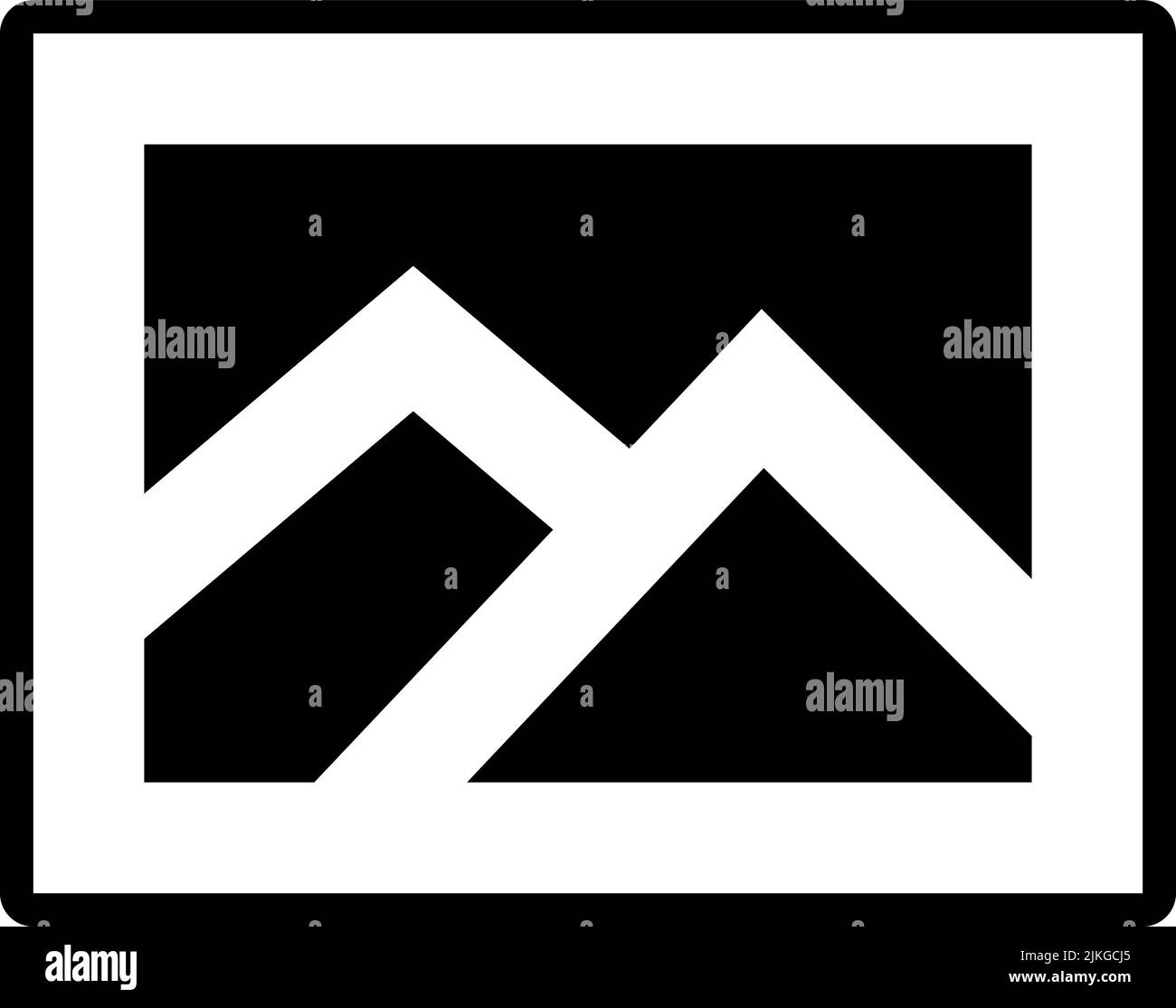 picture icon black vector illustration Stock Vector Image & Art - Alamy