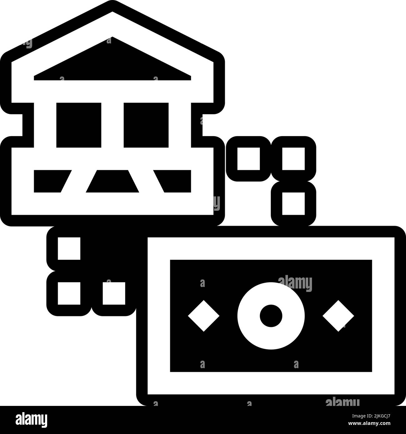 connect icon black vector illustration Stock Vector Image & Art - Alamy