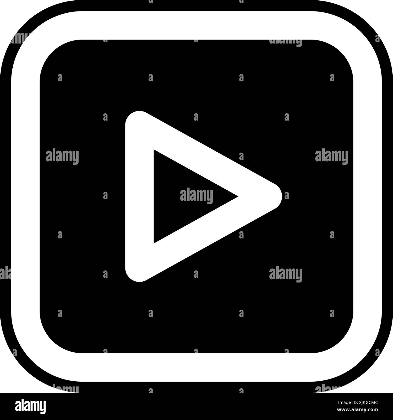 play icon black vector illustration Stock Vector Image & Art - Alamy