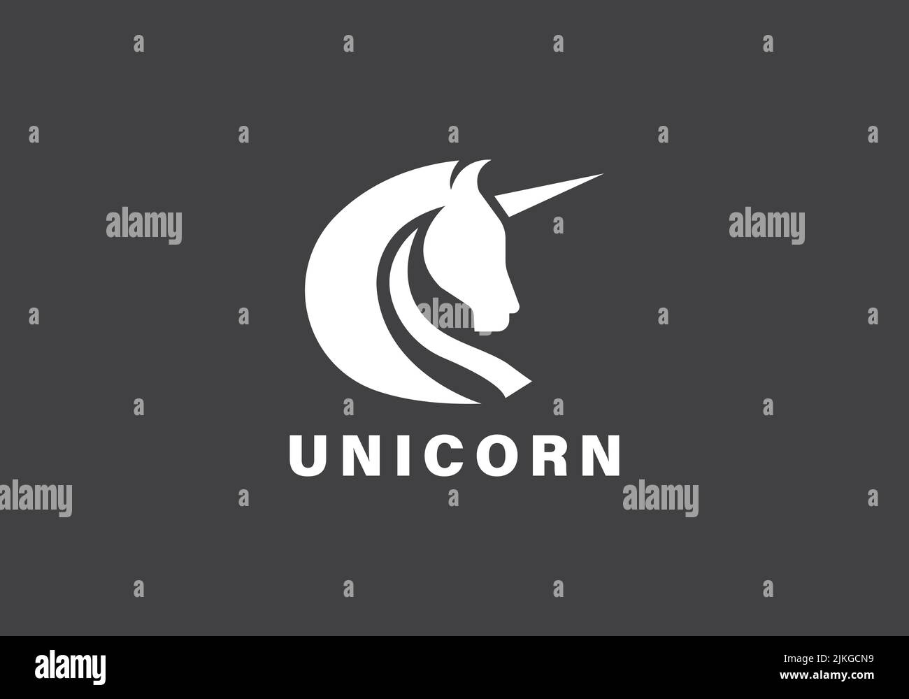 Unicorn logo design vector Stock Vector Image & Art - Alamy