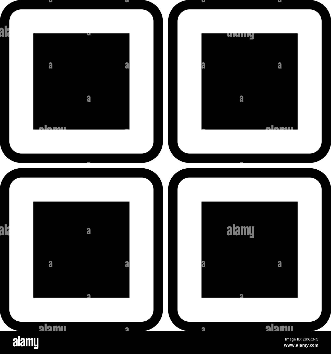 menu icon black vector illustration Stock Vector Image & Art - Alamy