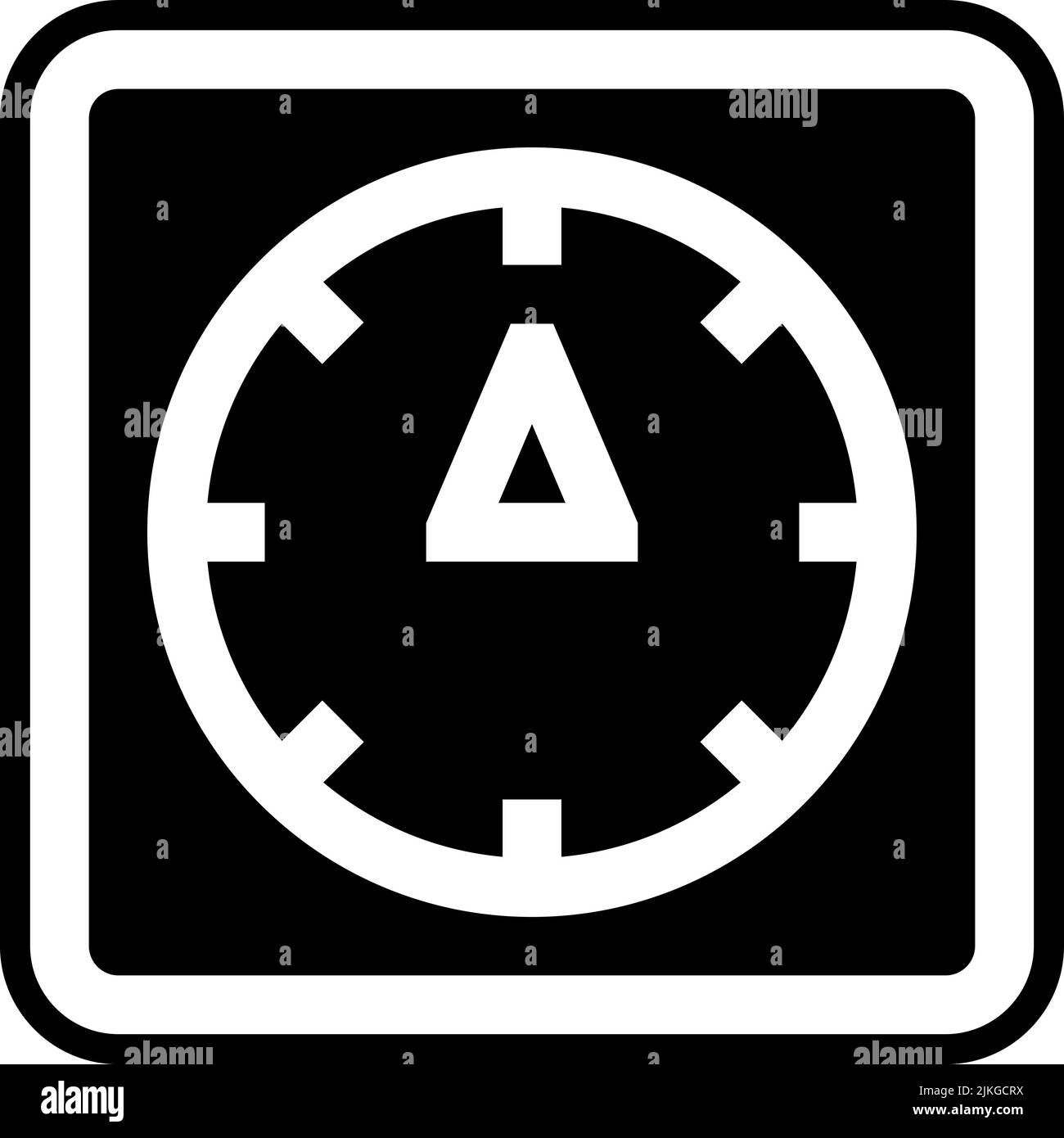 timer icon black vector illustration Stock Vector Image & Art - Alamy