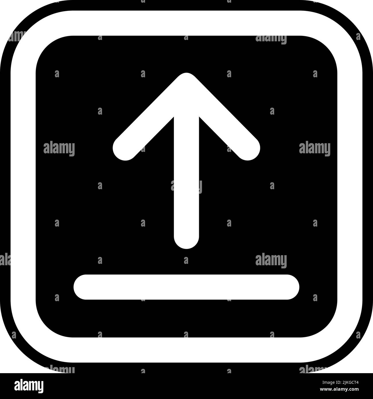 upload icon black vector illustration Stock Vector Image & Art - Alamy