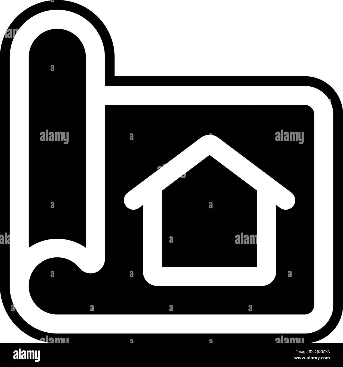 building plan icon black vector illustration Stock Vector Image & Art ...