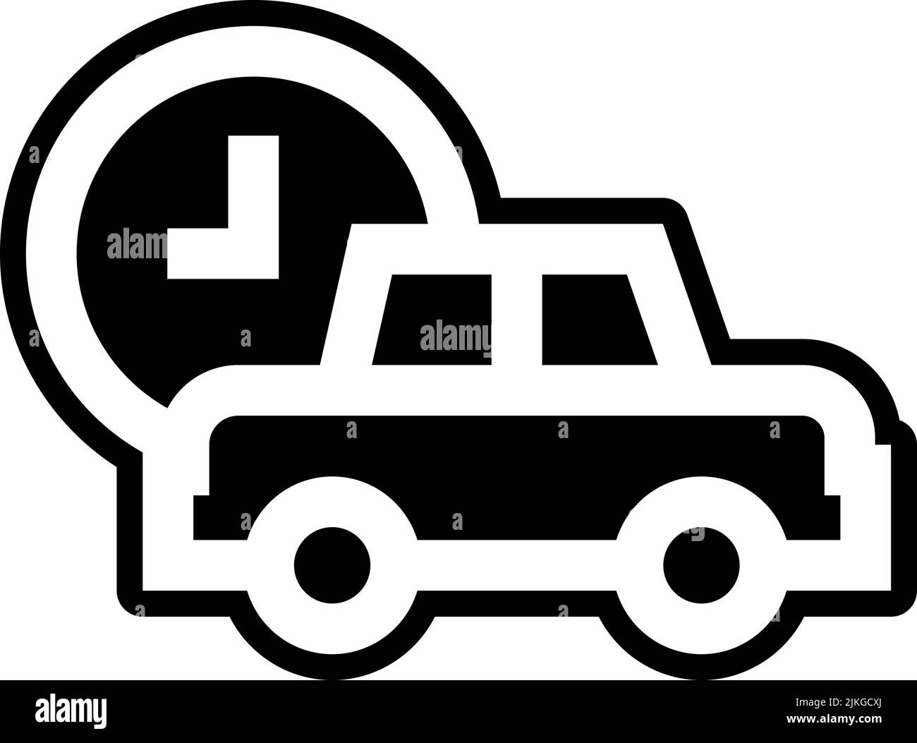 car icon black vector illustration Stock Vector Image & Art - Alamy