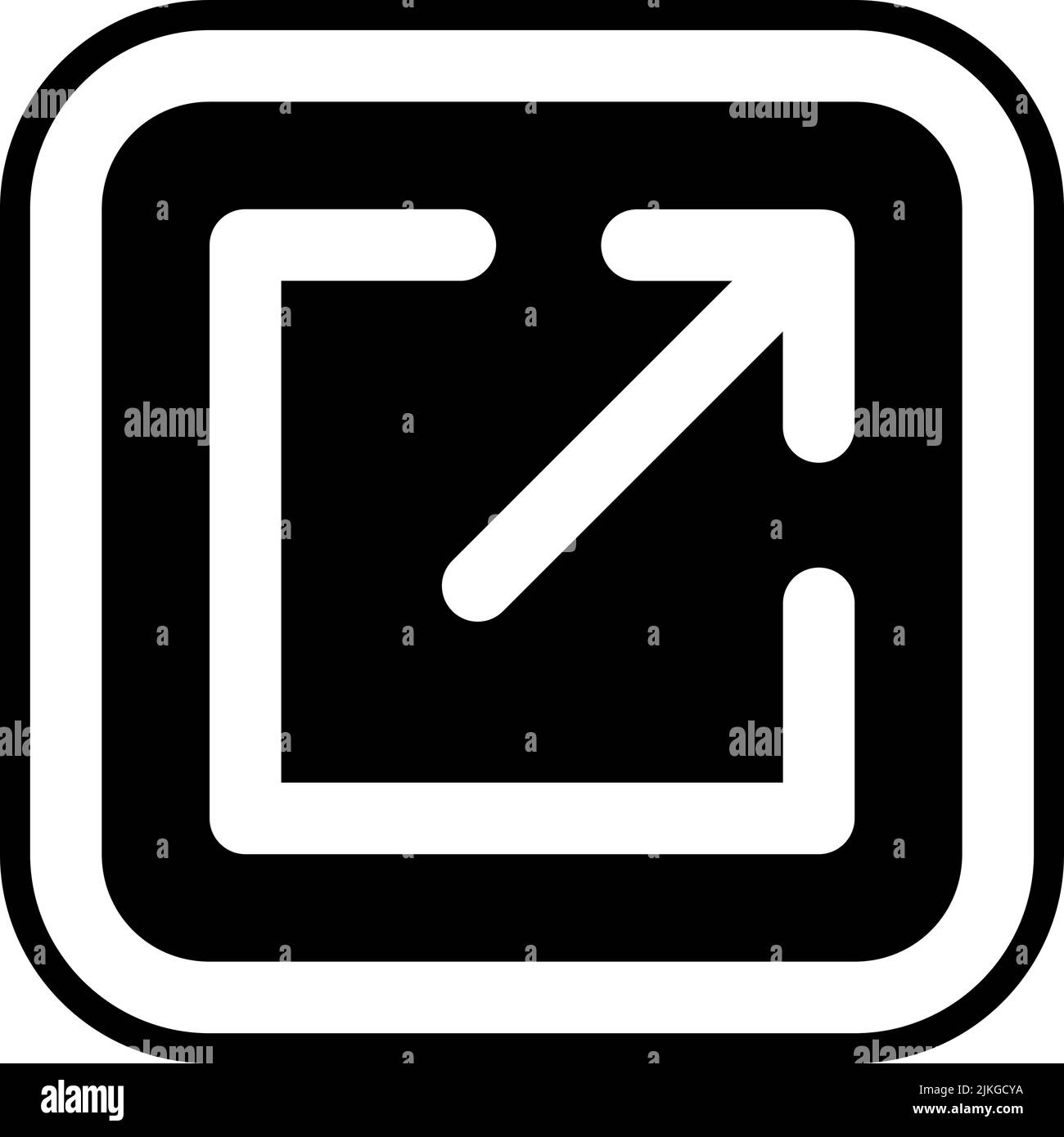 maximize icon black vector illustration Stock Vector Image & Art - Alamy