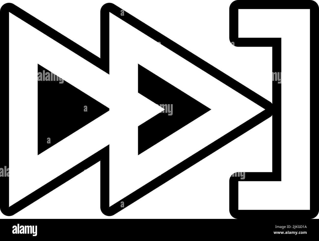 continue icon black vector illustration Stock Vector Image & Art - Alamy