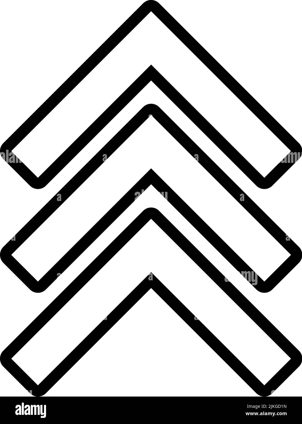 Up Arrow Icon Black Vector Illustration Stock Vector Image And Art Alamy