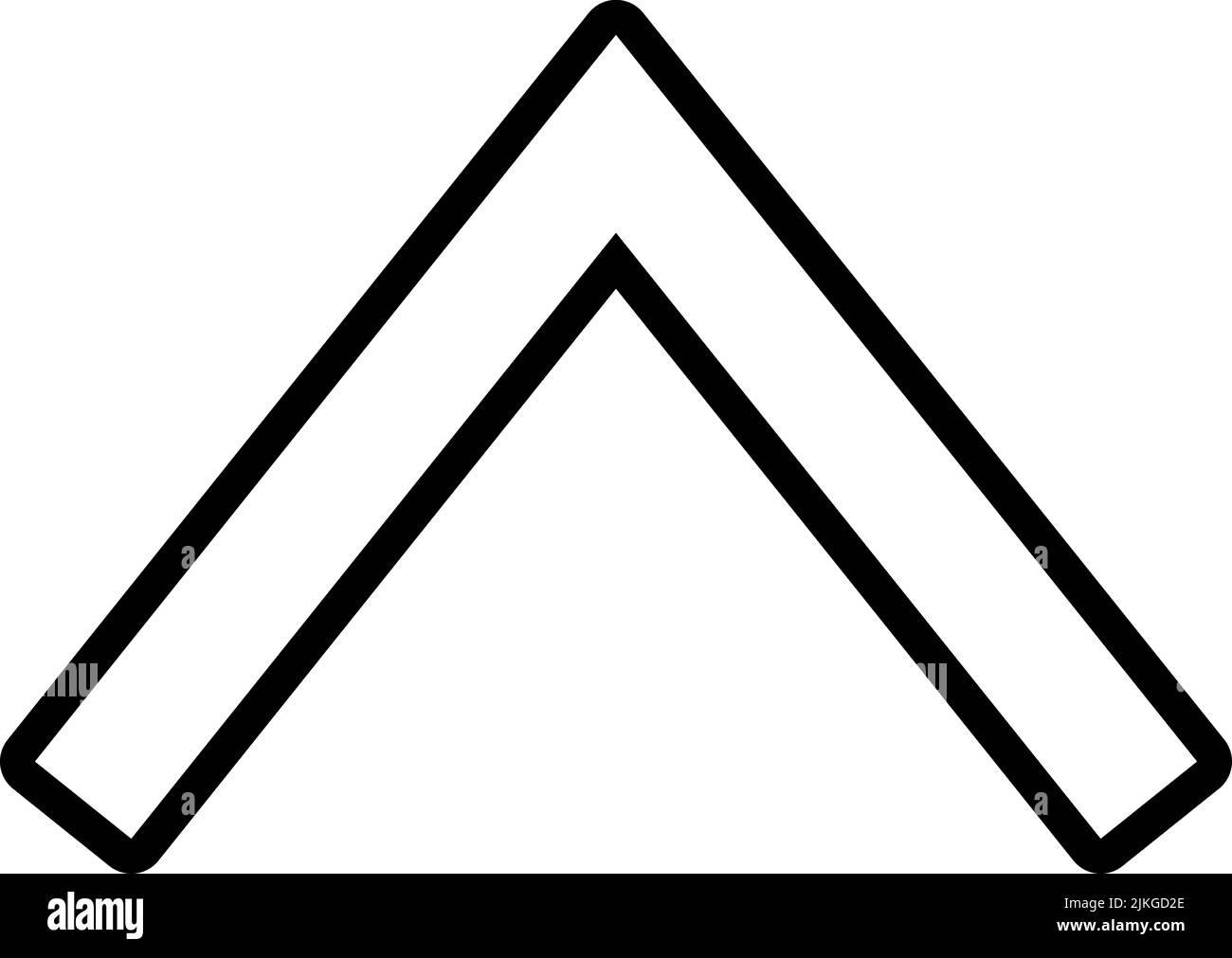 Up Arrow Icon Black Vector Illustration Stock Vector Image And Art Alamy