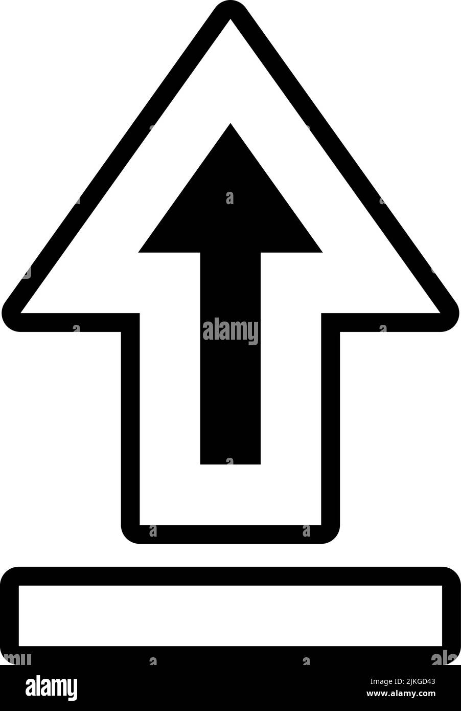 upload icon black vector illustration Stock Vector Image & Art - Alamy