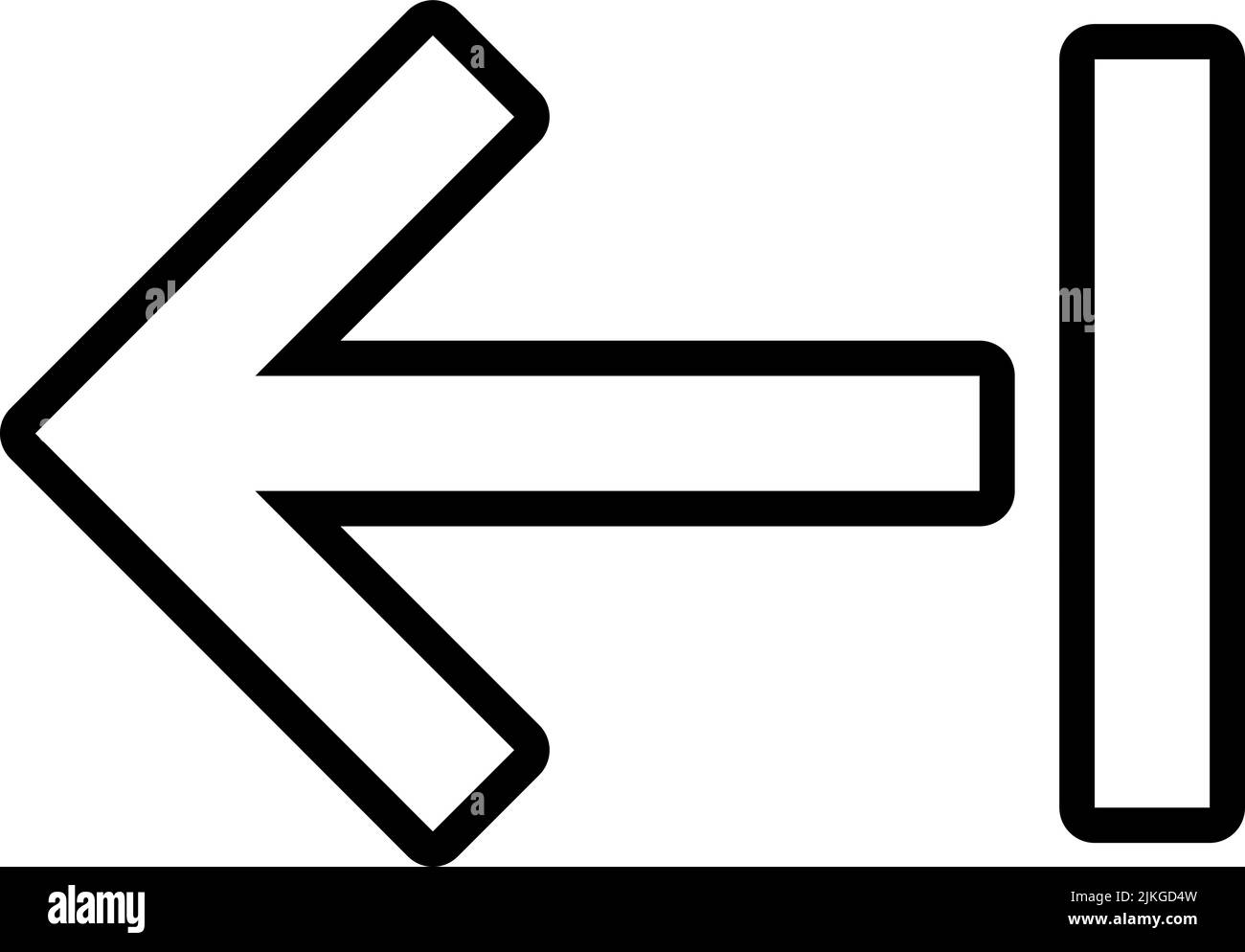 back icon black vector illustration Stock Vector Image & Art - Alamy