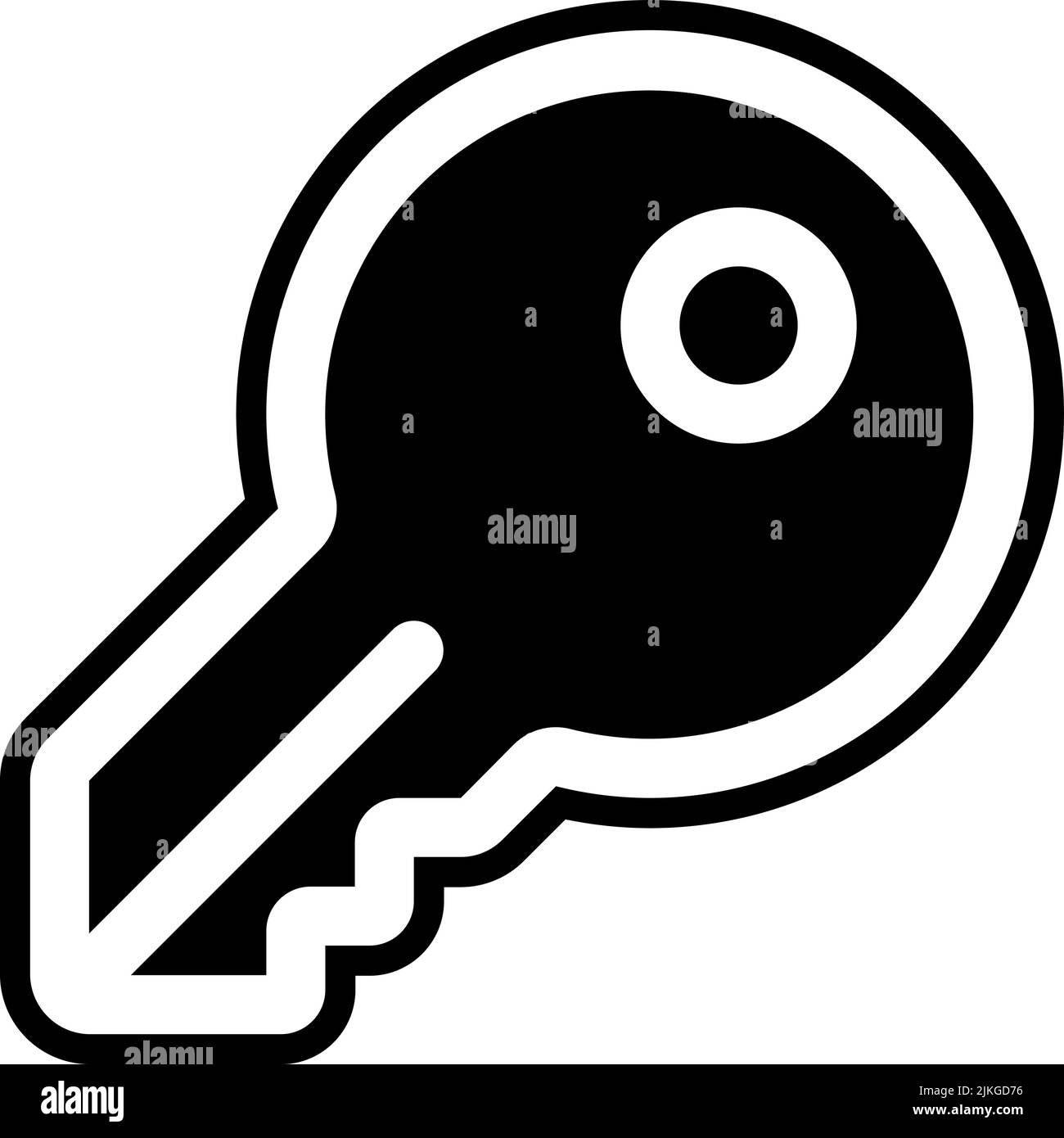 house key icon black vector illustration Stock Vector Image & Art - Alamy