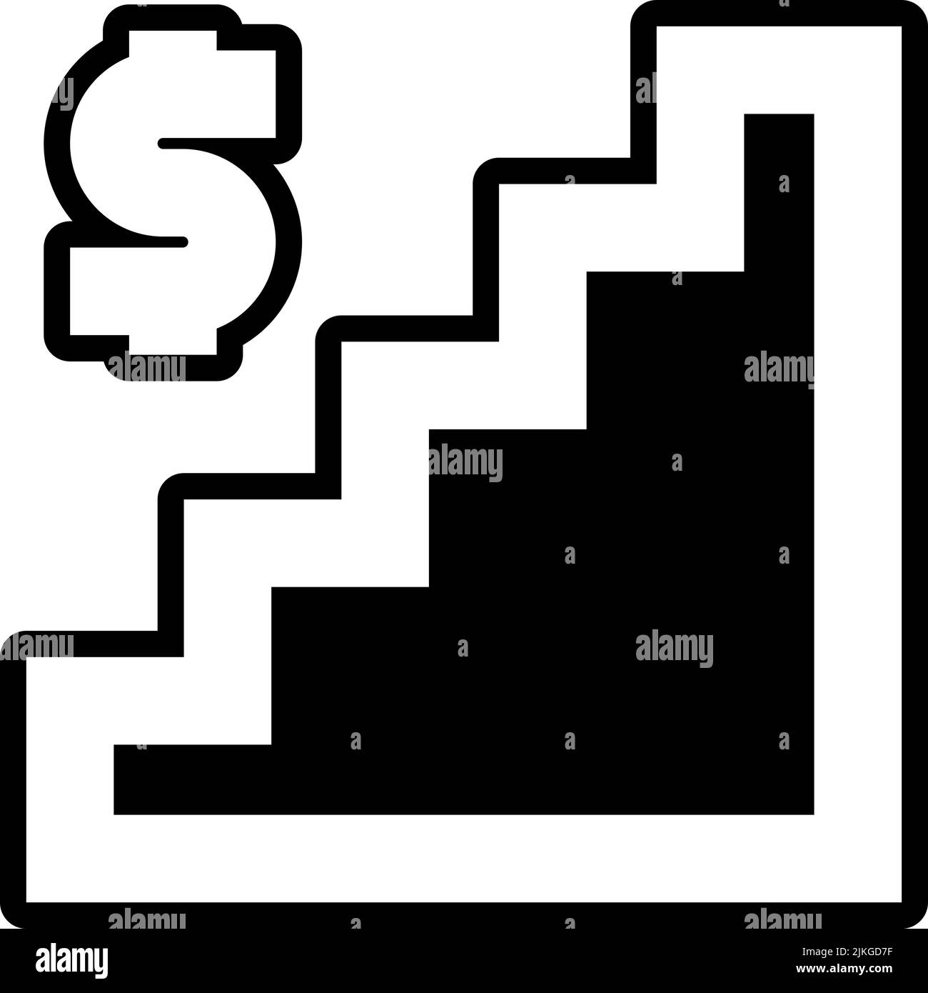 profit icon black vector illustration Stock Vector Image & Art - Alamy