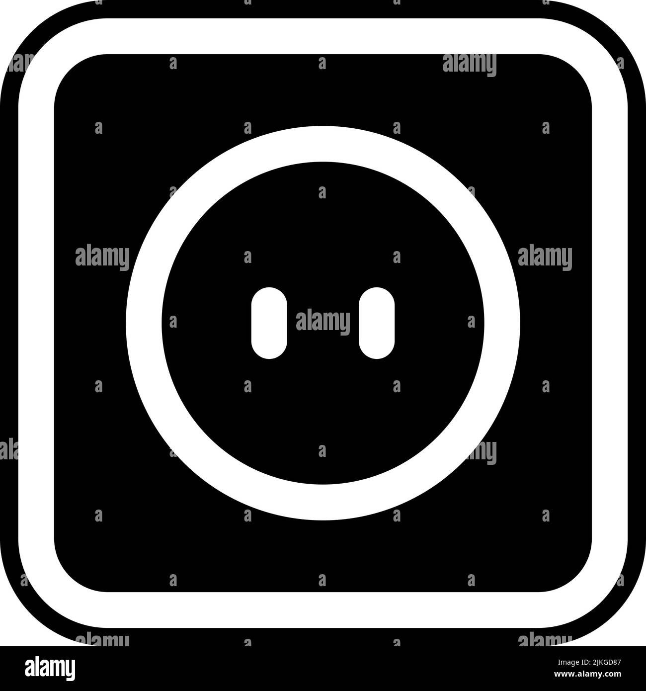 electric socket icon black vector illustration Stock Vector Image & Art ...
