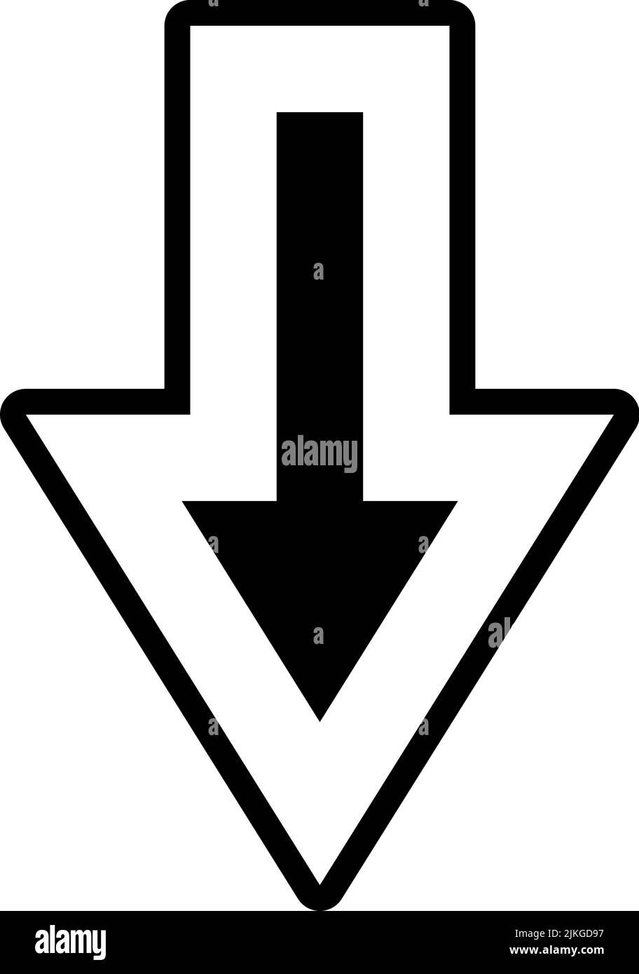 download icon black vector illustration Stock Vector Image & Art - Alamy