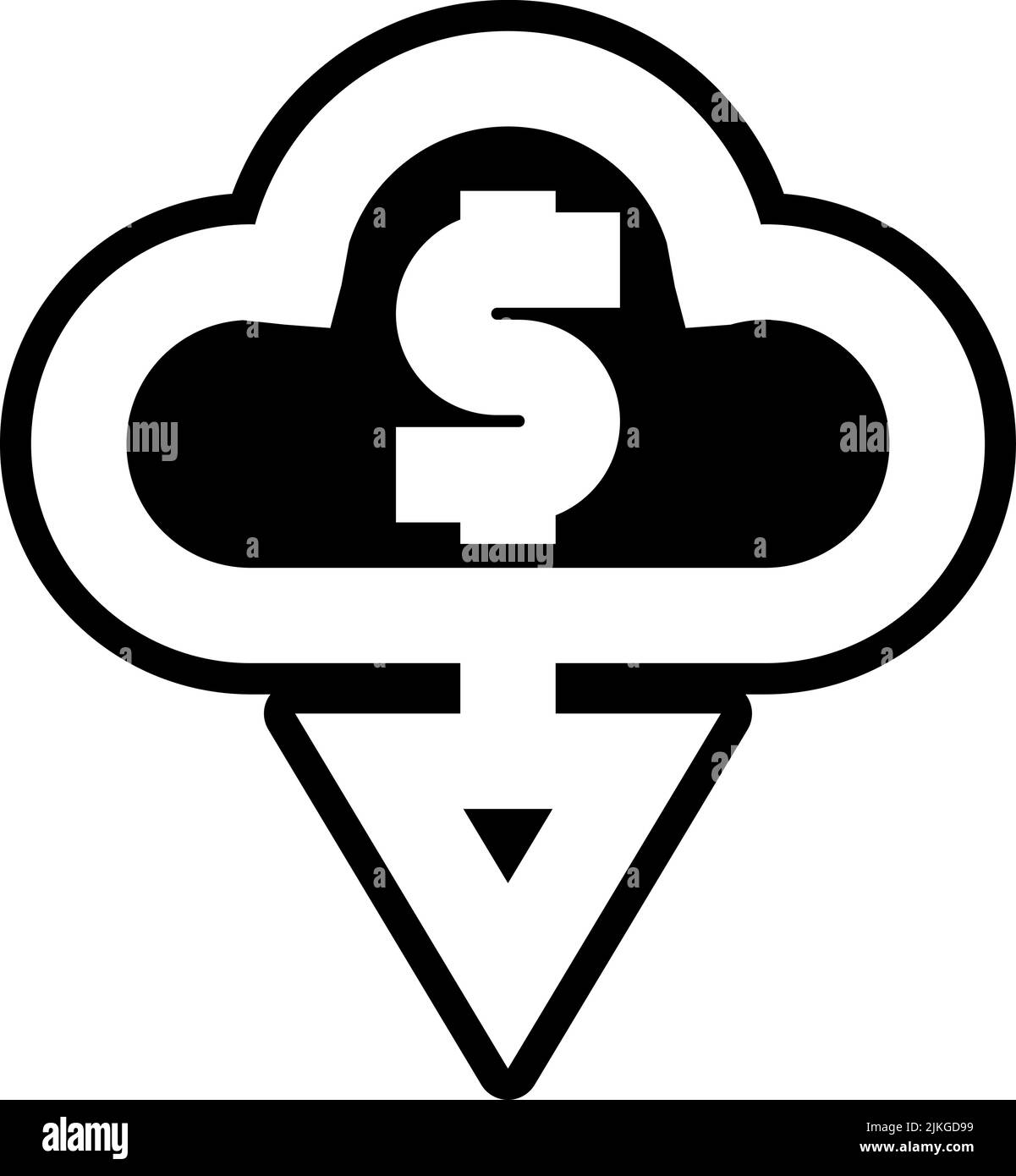 decrease icon black vector illustration Stock Vector Image & Art - Alamy