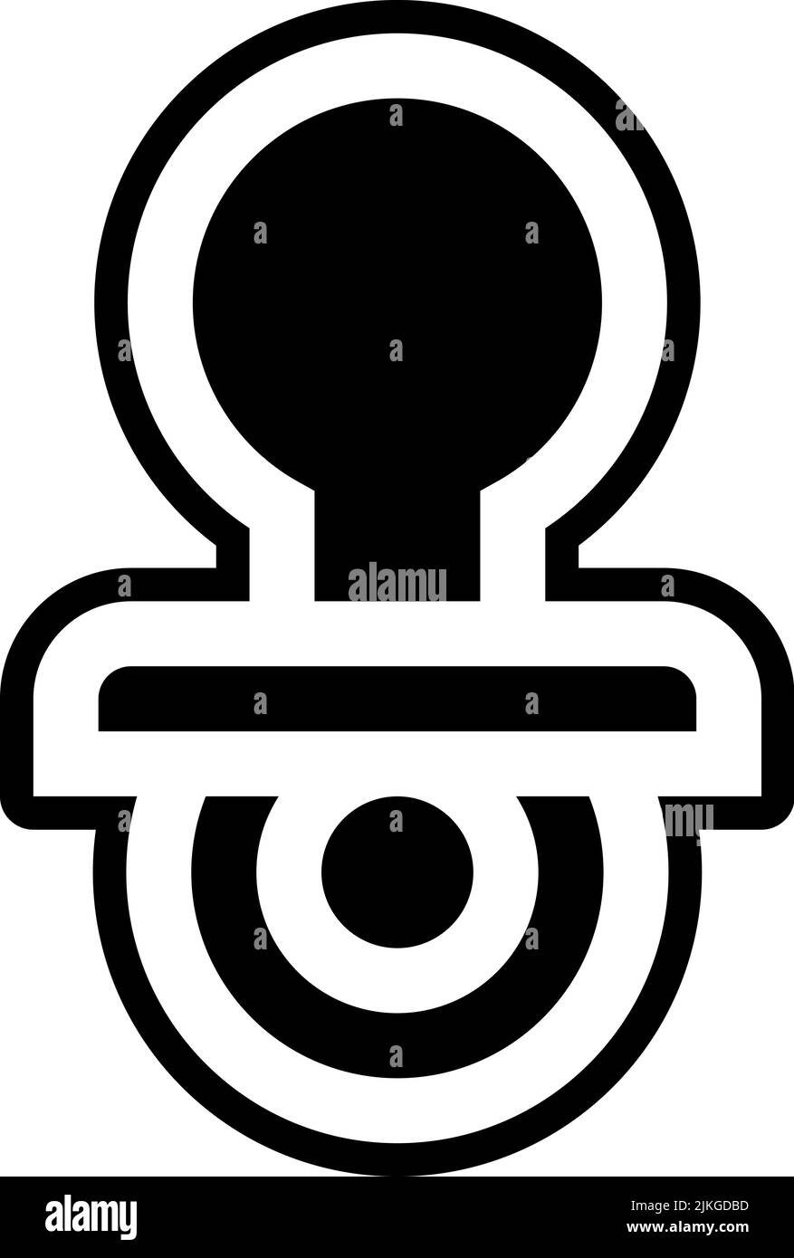 pacifier icon black vector illustration Stock Vector Image & Art - Alamy