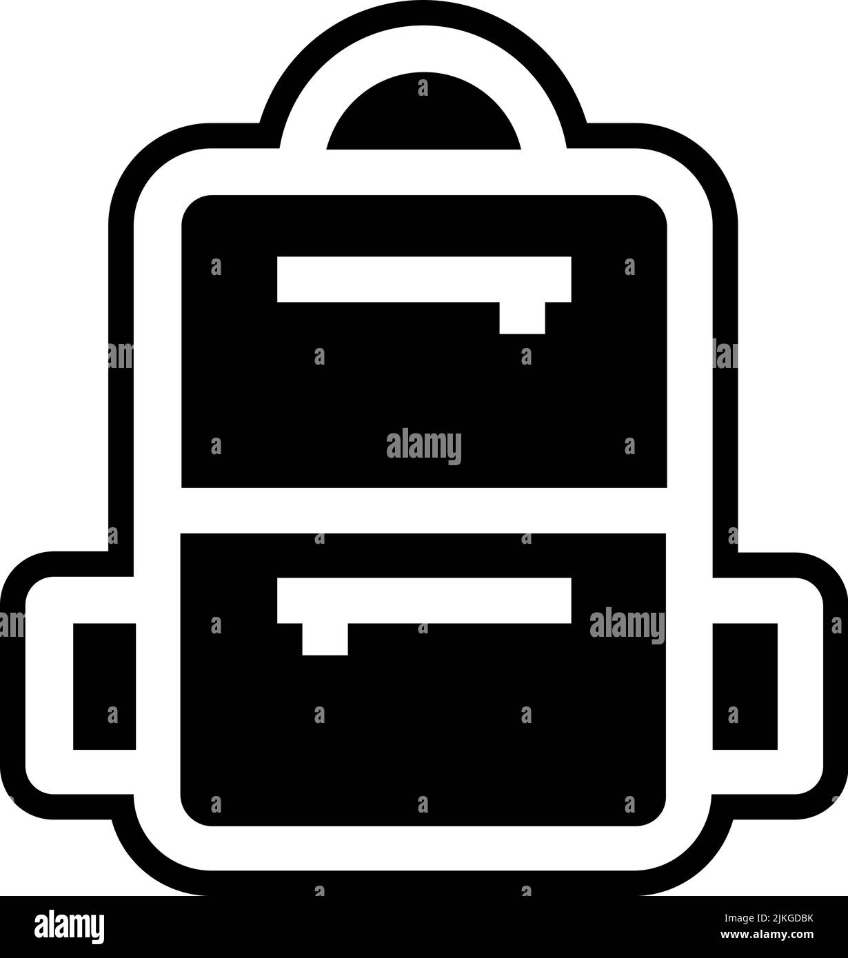 bags icon black vector illustration Stock Vector Image & Art - Alamy
