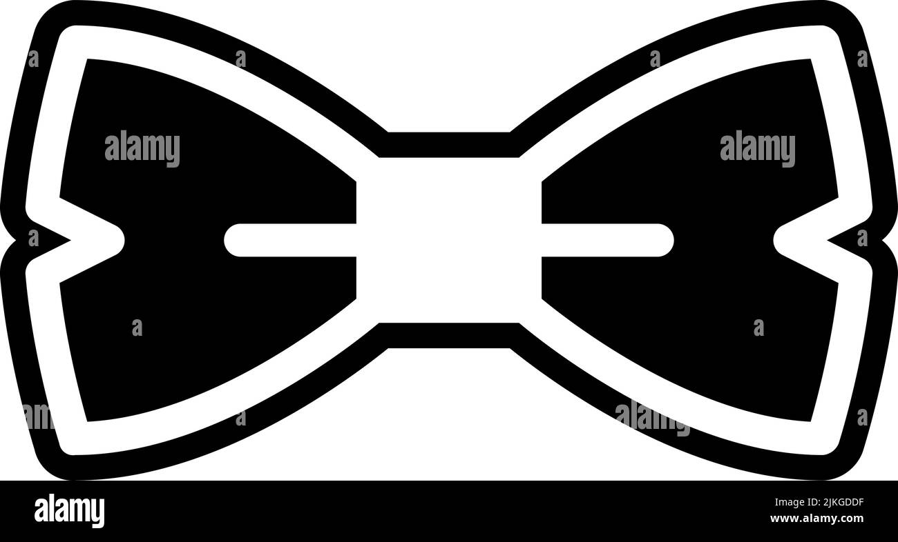 bow tie icon black vector illustration Stock Vector Image & Art - Alamy