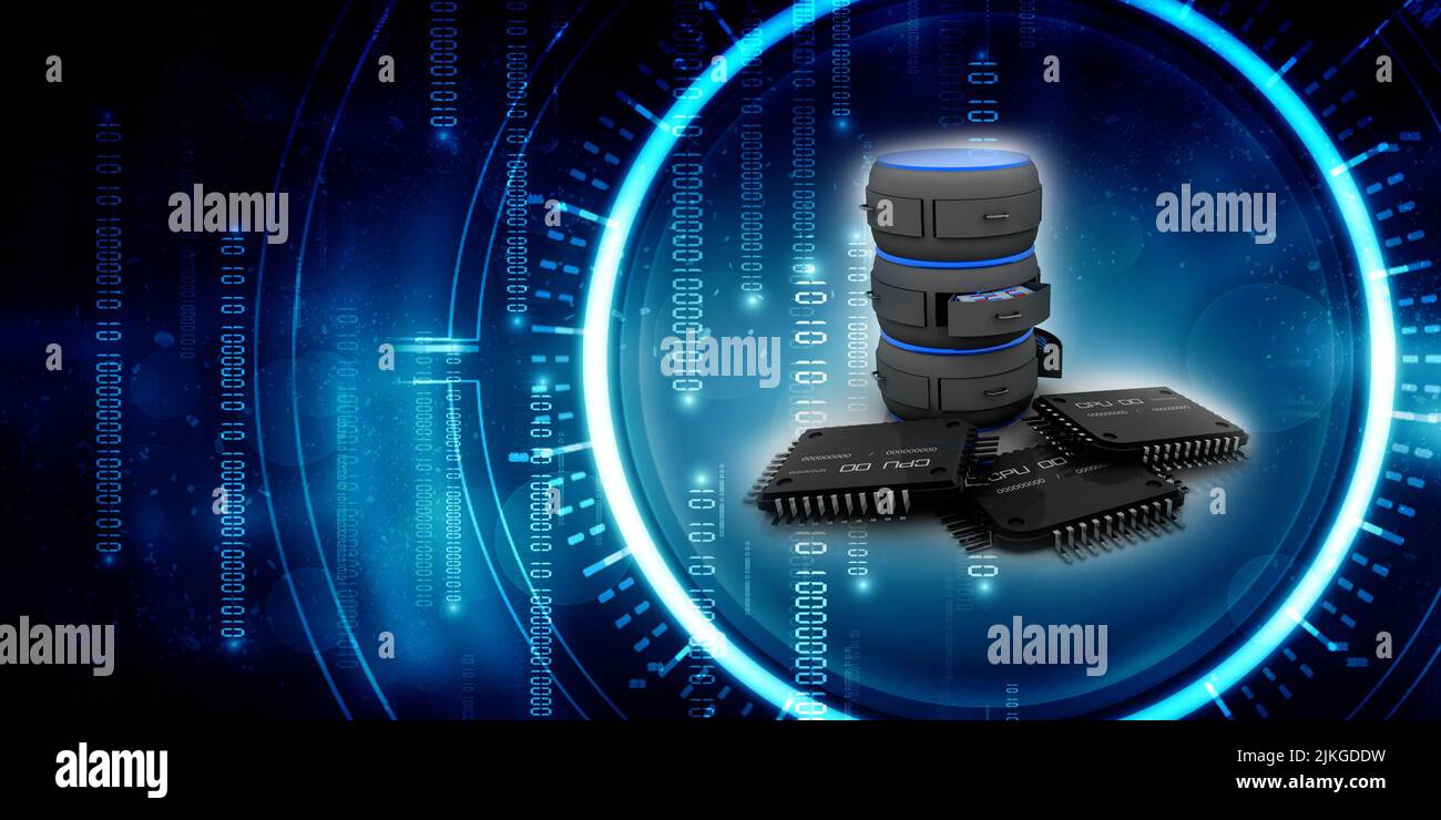 3d rendering microchips with database 3d rendering microchips with ...