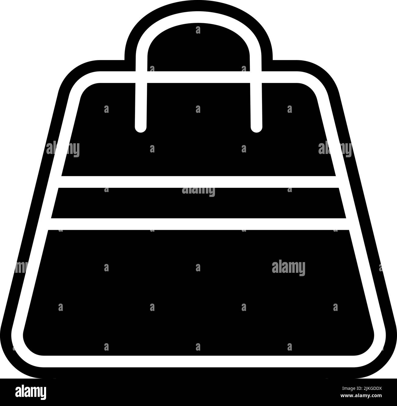shopping bag icon black vector illustration Stock Vector Image & Art ...
