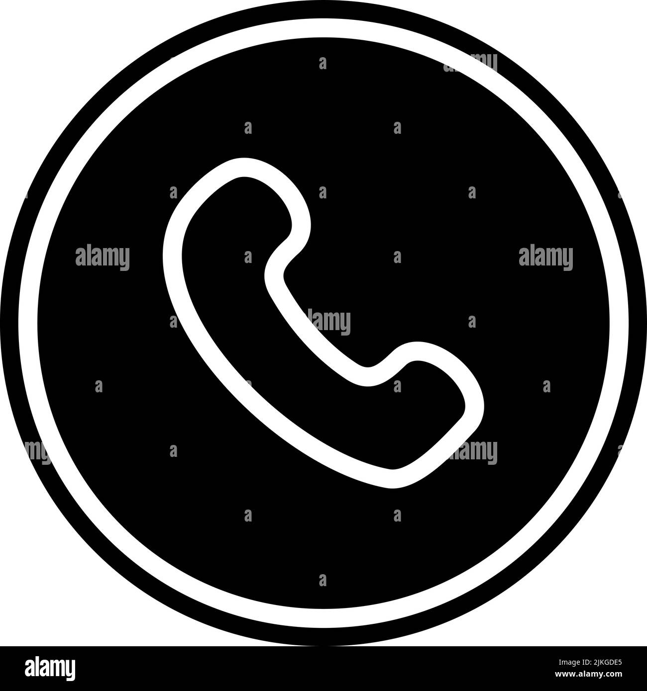 call icon black vector illustration Stock Vector Image & Art - Alamy