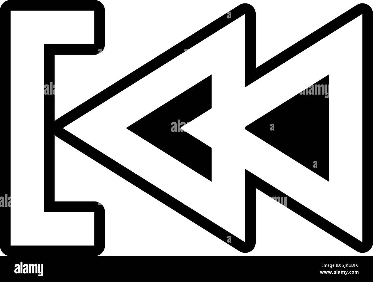 left way icon black vector illustration Stock Vector Image & Art - Alamy