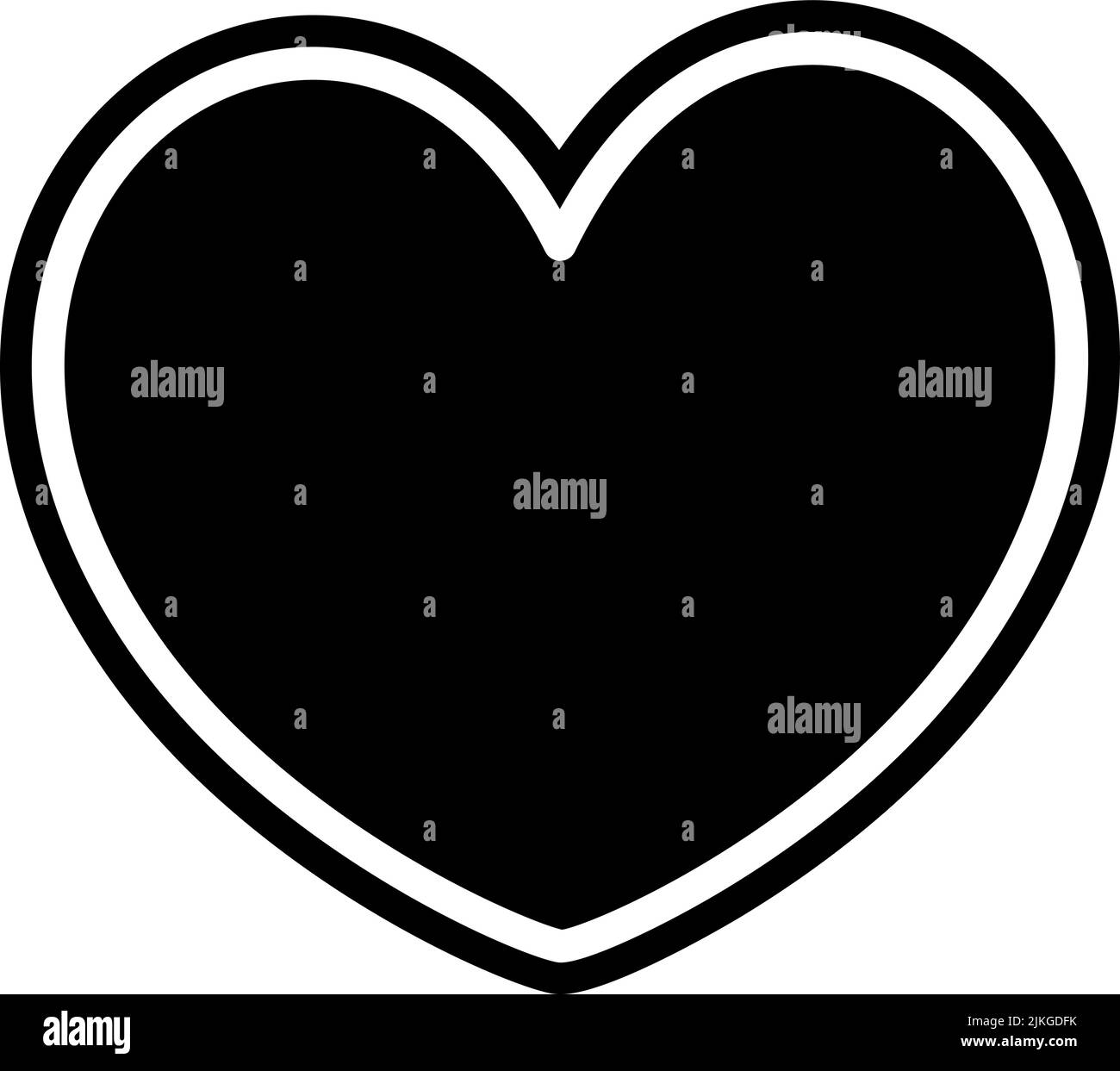 love icon black vector illustration Stock Vector Image & Art - Alamy