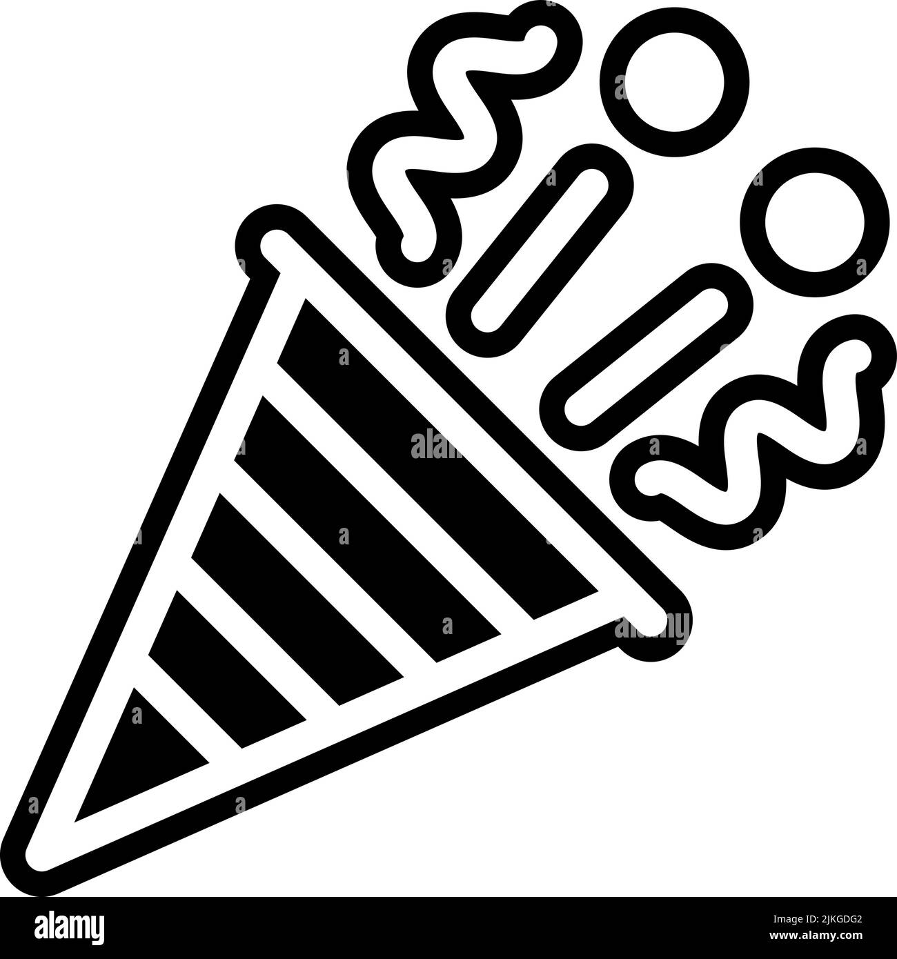 confetti icon black vector illustration Stock Vector Image & Art - Alamy