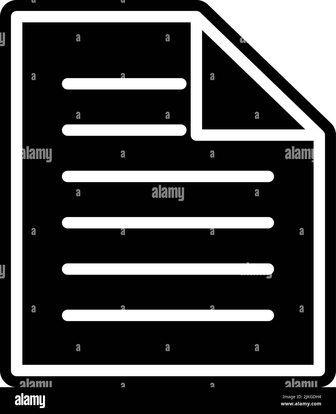 invoice icon black vector illustration Stock Vector Image & Art - Alamy