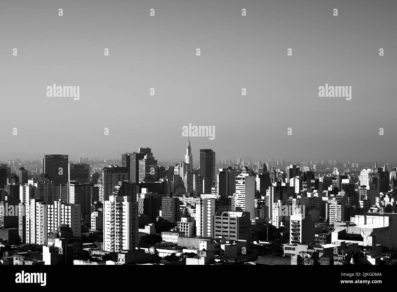 An aerial view of modern buildings in black and white Stock Photo - Alamy