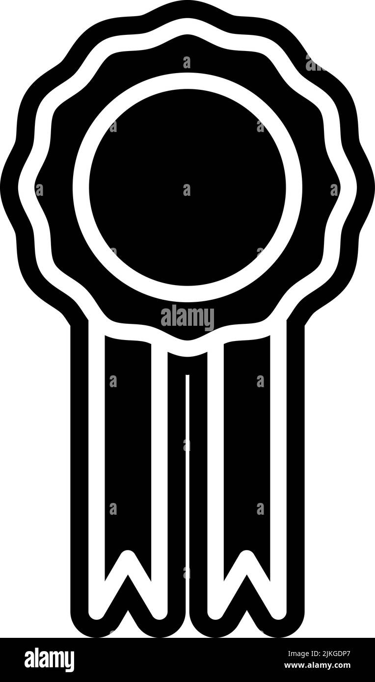 badge icon black vector illustration Stock Vector Image & Art - Alamy