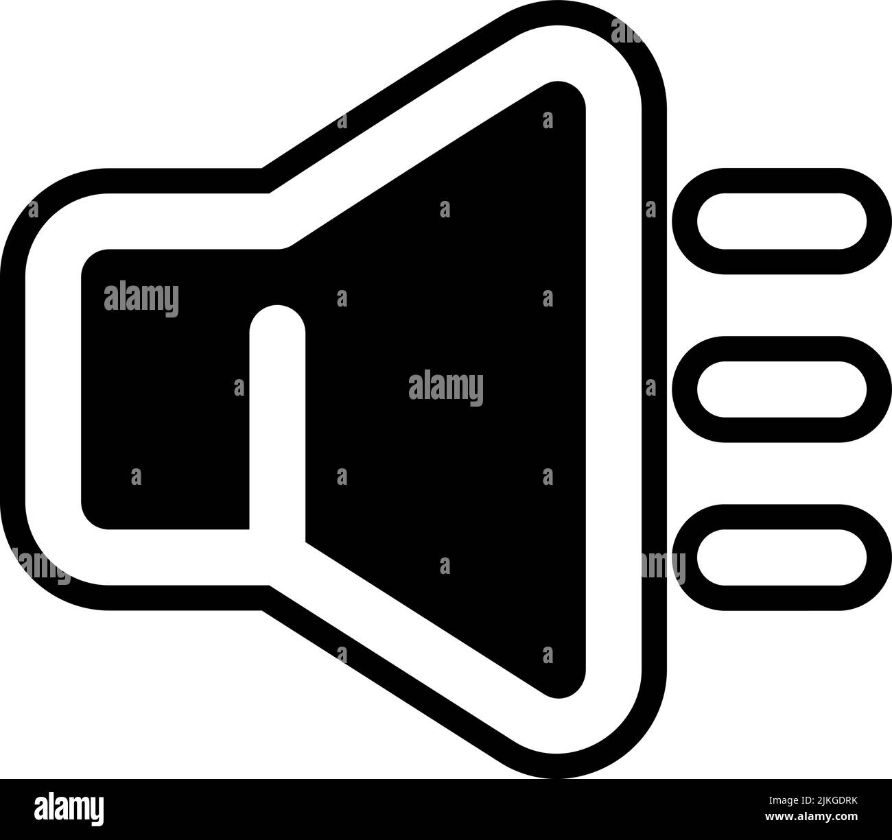 volume icon black vector illustration Stock Vector Image & Art - Alamy