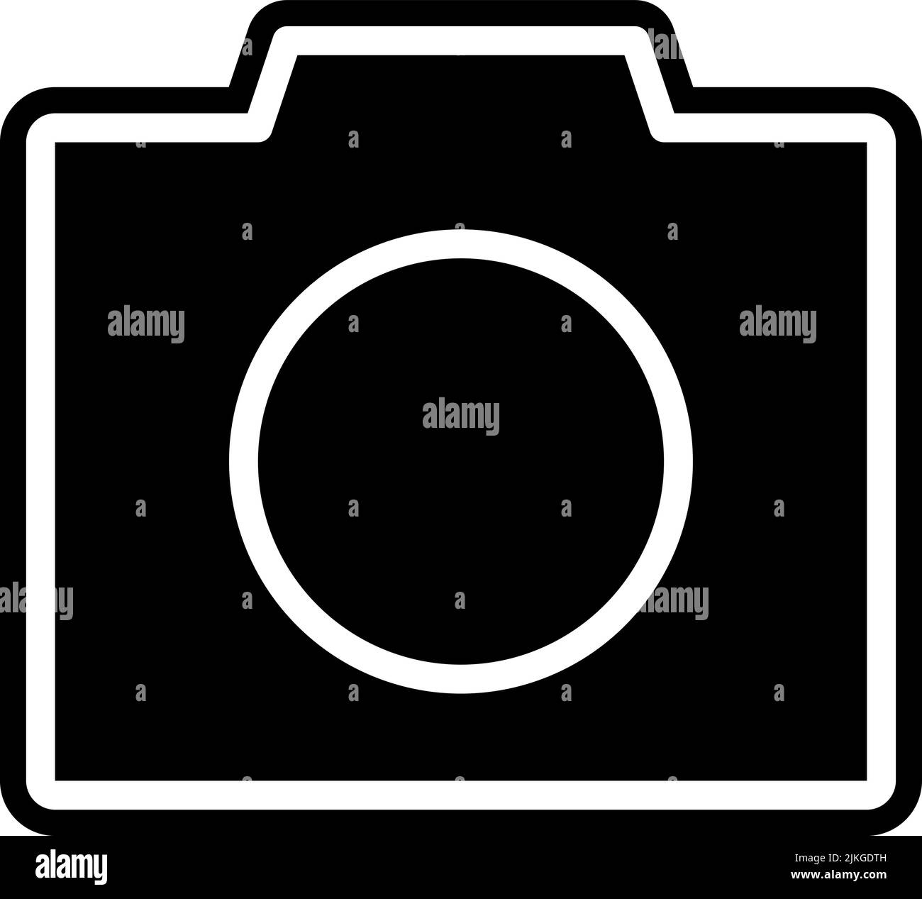 camera icon black vector illustration Stock Vector Image & Art - Alamy