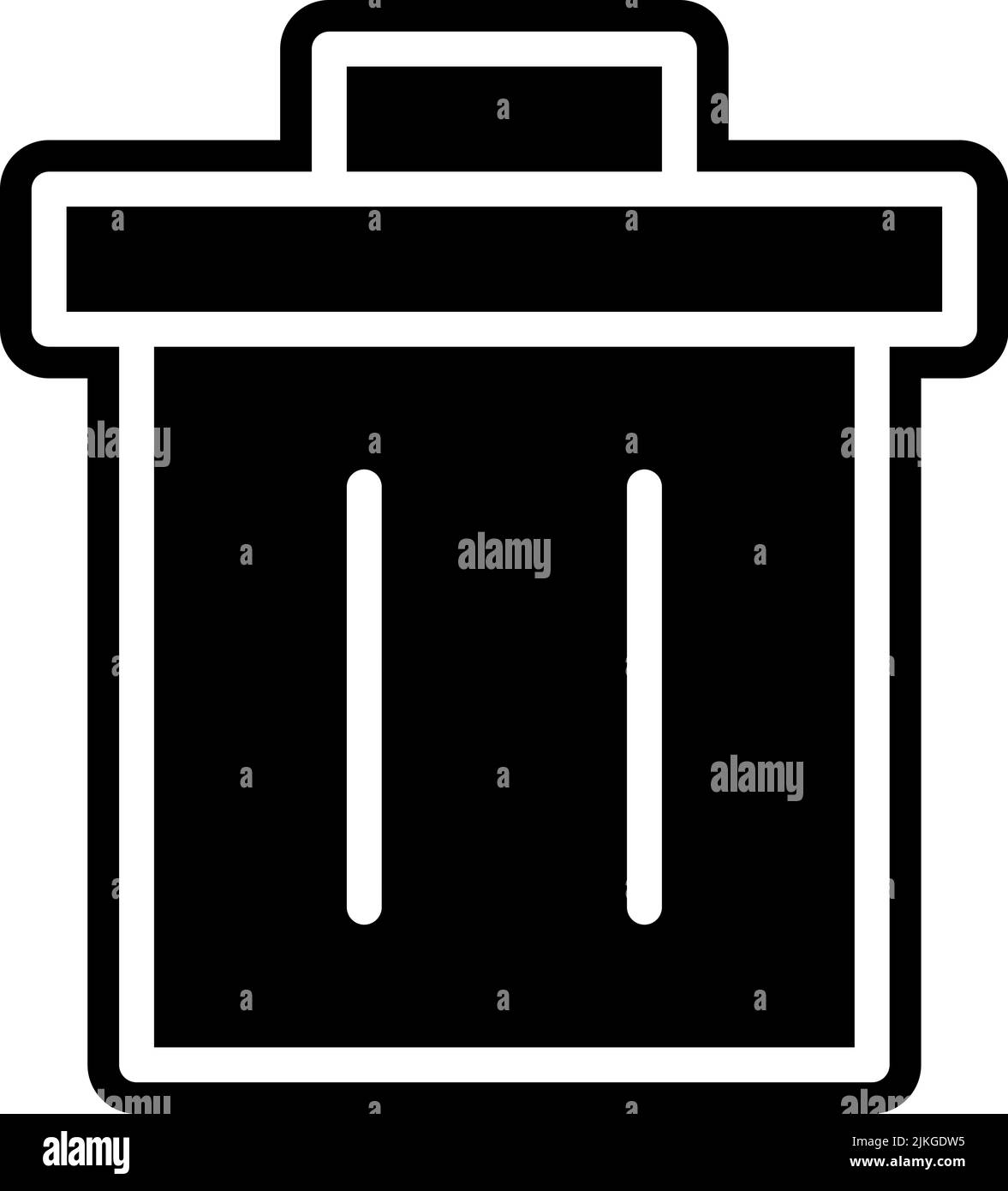 delete icon black vector illustration Stock Vector Image & Art - Alamy