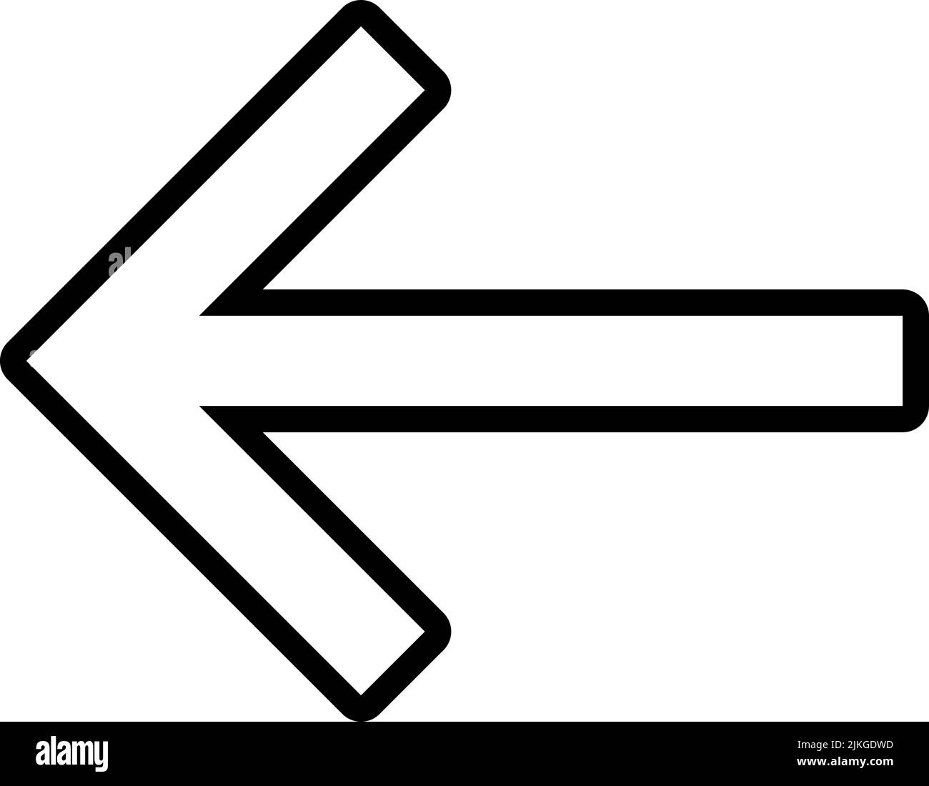 left way icon black vector illustration Stock Vector Image & Art - Alamy
