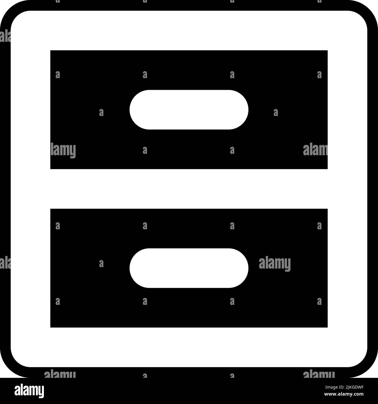 filling cabinet icon black vector illustration Stock Vector Image & Art ...