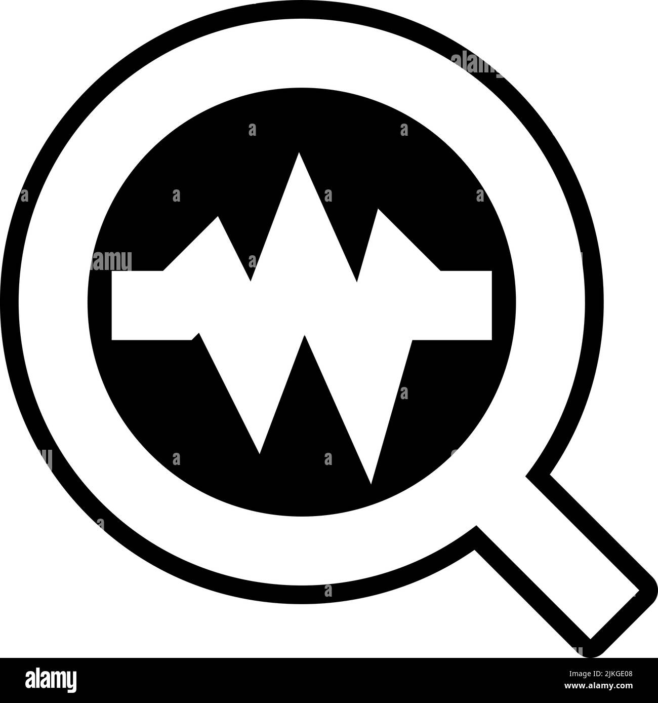 searching icon black vector illustration Stock Vector Image & Art - Alamy