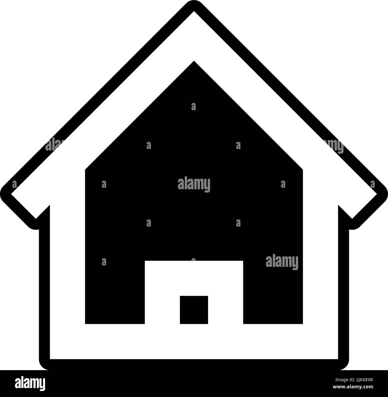 home icon black vector illustration Stock Vector Image & Art - Alamy