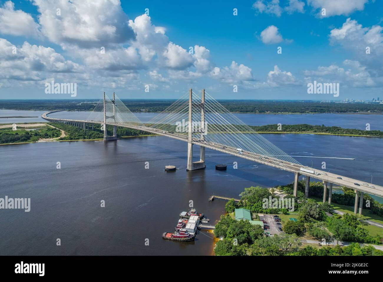 Dames Point Bridge, Jacksonville, Florida Stock Photo - Alamy