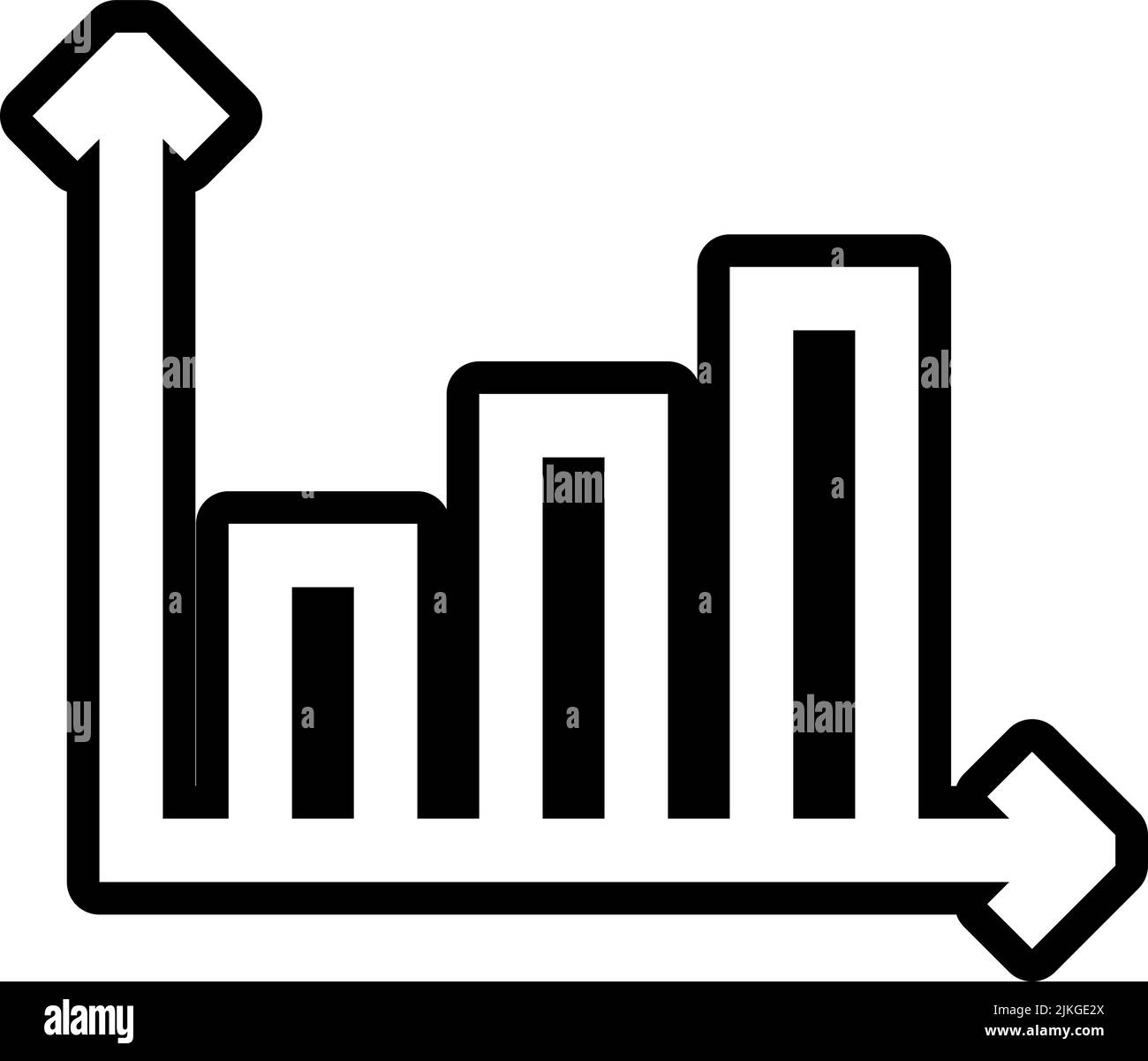 graph icon black vector illustration Stock Vector Image & Art - Alamy