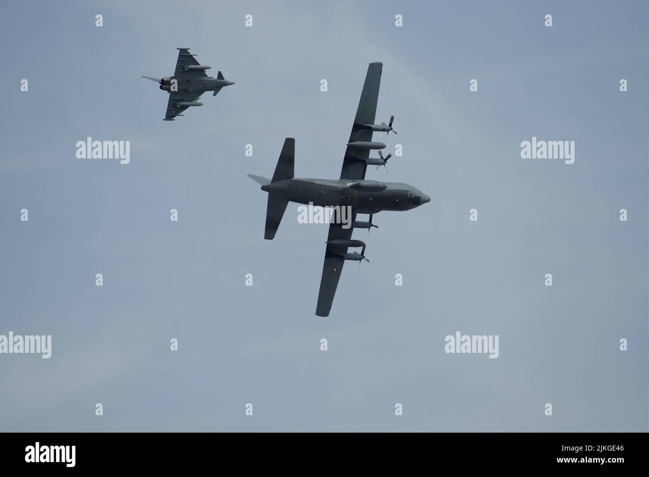 Austrian Air Force, C-130K Hercules and Eurofighter EF2000 QRA Role ...